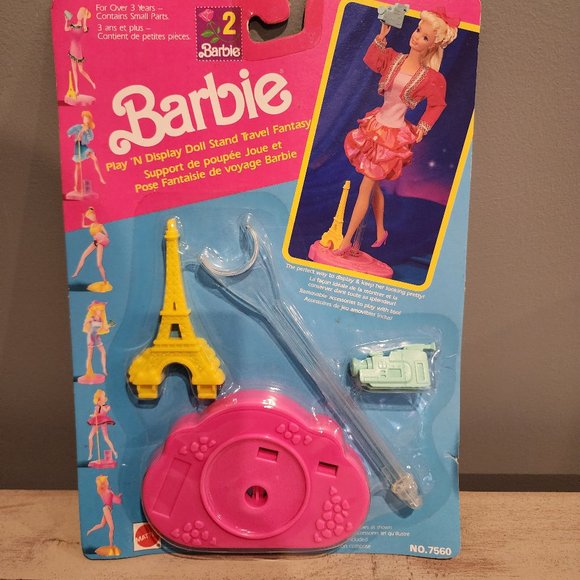 Barbie | Toys | Vintage 991 Barbie Play N Display Stand Travel Fantasy ...